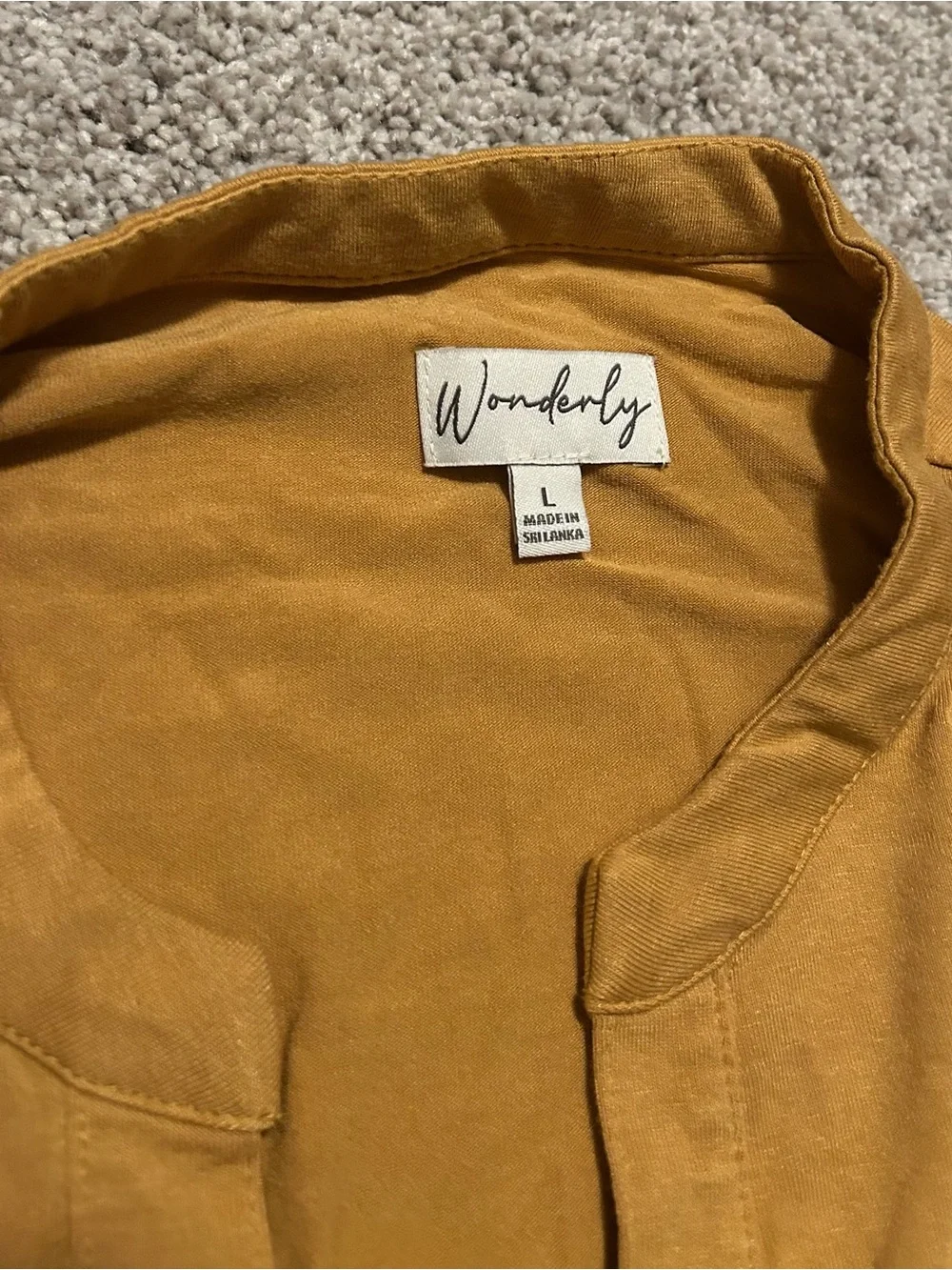 Wonderly | Tops | Mustard Yellow Tiered Buttonfront Top By Wanderly ...